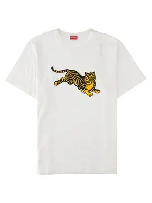 Kenzo T-shirt "jumping Tiger - White