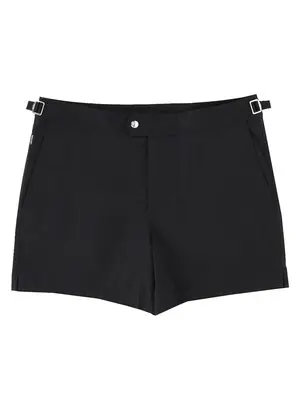 TOM FORD Swim Shorts With Straps - Black