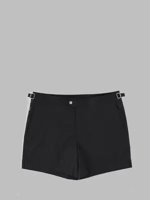 TOM FORD Swim Shorts With Straps - Black