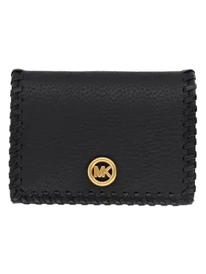 Michael Kors Portafoglio In Pelle Con Logo - Black