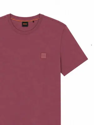 BOSS T-shirt "tales" Con Patch Logo - Red