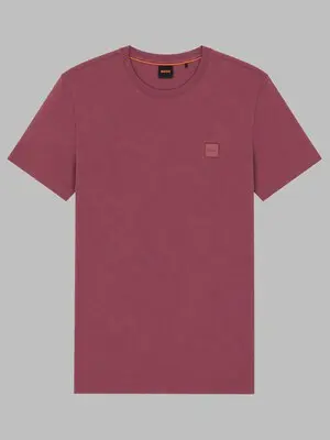 BOSS T-shirt "tales" Con Patch Logo - Red