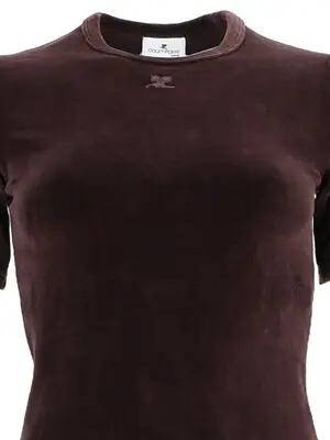 COURREGES T-shirt In Velluto