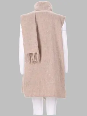 Fabiana Filippi Gilet Con Sciarpa In Lana
