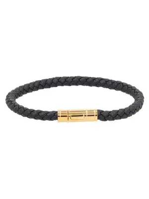 TOM FORD Bracciale In Pelle Intrecciata - Black