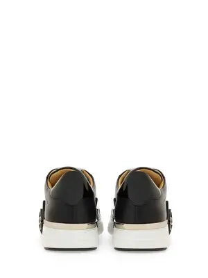 Philipp Plein Logo Leather Sneakers