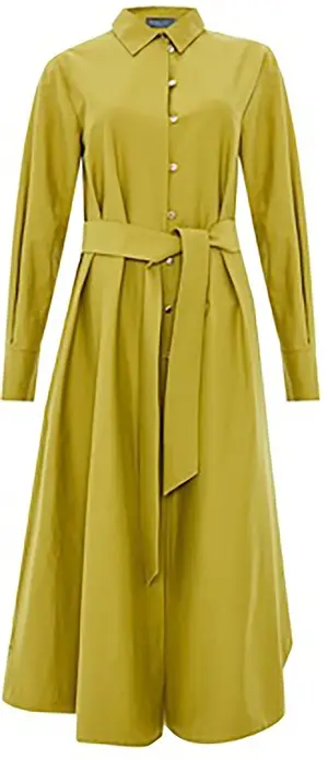 EXQUISE Mckinley Midi Dress Green - Yellow