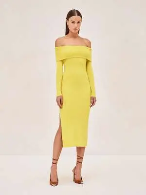 Alexis Justine Dress - Canary