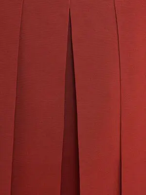 Alaïa Silk Blend Midi Skirt