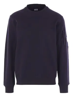 C.P. COMPANY Cotton Crewneck Sweatshirt - Blue
