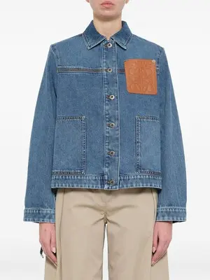 Loewe Anagram Denim Jacket - Blue