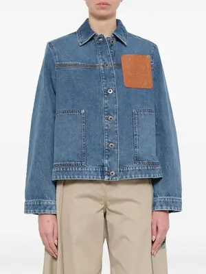 Loewe Anagram Denim Jacket - Blue