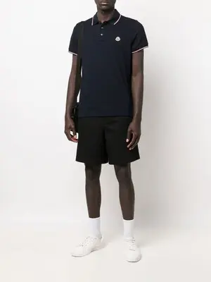 Moncler Logo Cotton Polo Shirt