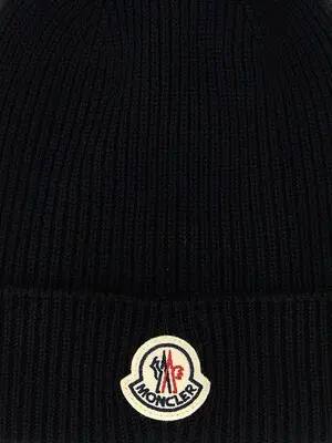 Moncler Logo Wool Beanie