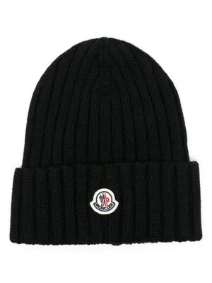 Moncler Logo Wool Beanie