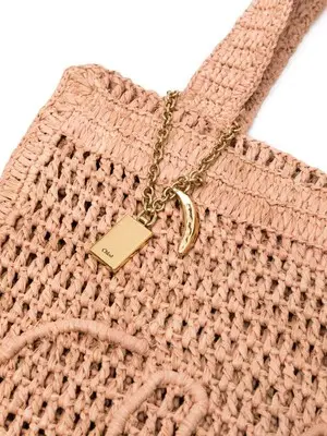 Chloé Summer Banana Raffia Tote
