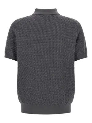 Brioni Cashmere And Cotton Polo Shirt