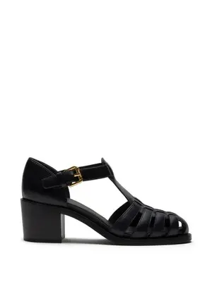 Church's Kelsey Leather Sandals With Block Heel
