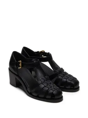 Church's Kelsey Leather Sandals With Block Heel
