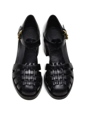 Church's Kelsey Leather Sandals With Block Heel