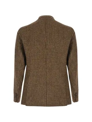 Tagliatore Montecarlo Checked Single-breasted Blazer