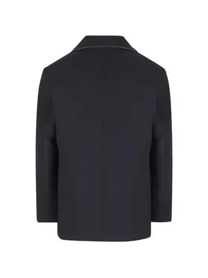 CAMPLIN Double-breasted Notch-lapel Peacoat