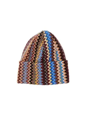 Missoni Zigzag Knitted Beanie - Multi