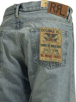 Ralph Lauren Straight Leg Distressed Jeans