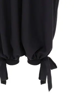 Chloé Silk Trousers With Bow Detail