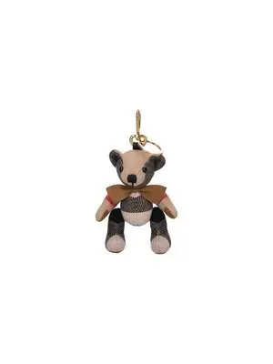 Burberry Teddy Bear Bag Charm Key Ring - Beige