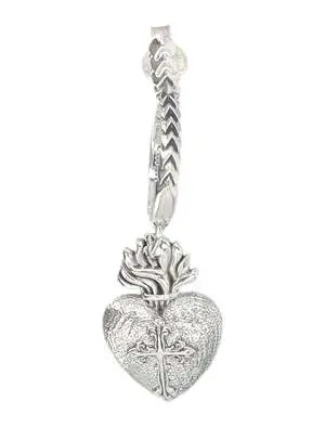 Emanuele Bicocchi Heart Pendant Drop Earring