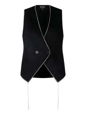 Giorgio Armani Sleeveless Wrap Vest Top