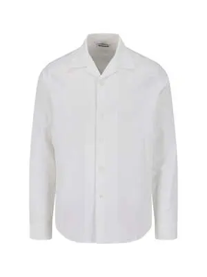 JIL SANDER Long Sleeve Button-up Shirt - White