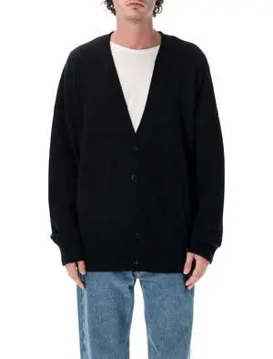 Extreme Cashmere V-neck Button-front Cashmere Cardigan - Nero