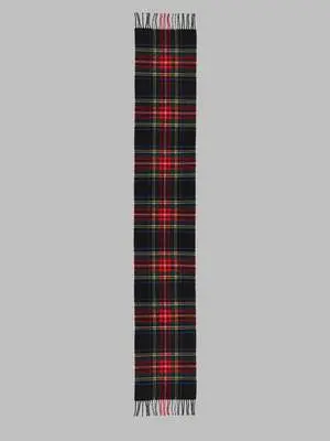 Polo Ralph Lauren Plaid Cashmere Scarf - Black