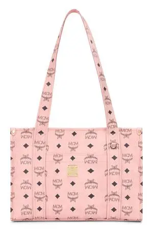 Mcm Logo-embellished Tote Handbag With Shoulder Handles
