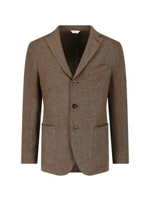 Boglioli Herringbone Wool Blazer