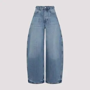 Jacquemus High Rise Wide Leg Jeans - Blue
