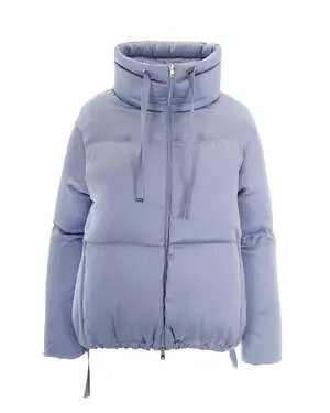 Herno HERNO Quilted Stand Collar Zip-Up Puffer Jacket Celeste