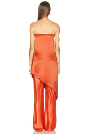 SRG Raven Asymmetrical Strapless Top