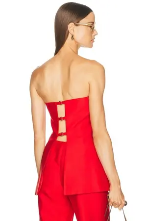 SRG Penny Top With Cut-out Detail - Tomato