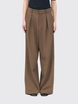 MAISON MARGIELA Wide-leg Wool-blend Trousers - Brown