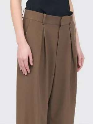 MAISON MARGIELA Wide-leg Wool-blend Trousers - Brown
