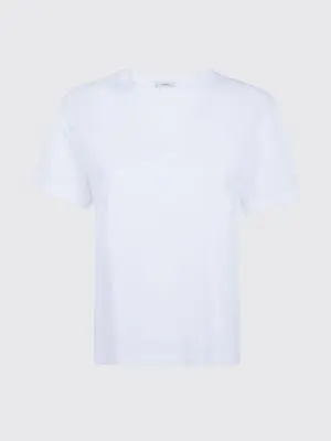 TOTEME Crewneck Organic Cotton T-shirt With Dropped Shoulders