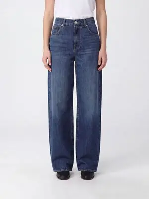 7 For All Mankind High-waisted Wide-leg Cotton Denim Jeans - Navy