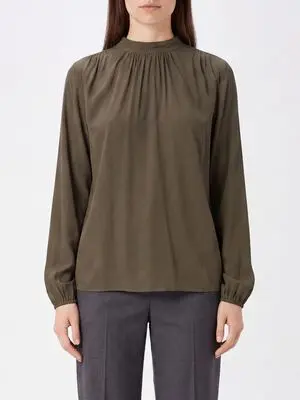 N° 21 Silk And Acetate Blend Crewneck Blouse - Green