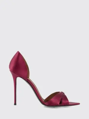 GIUSEPPE ZANOTTI Giuseppe Zanotti Lumiere Rhinestone Embellished Satin Mule Sandals Burgundy