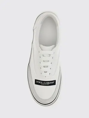 Dolce & Gabbana Dg Sailing Low-top Sneakers In Leather And Cotton Canvas