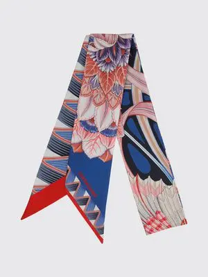 FERRAGAMO All-over Floral Print Pure Silk Bandeau Scarf