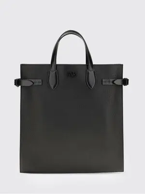 Valentino Garavani Textured Leather Tote Bag - Black